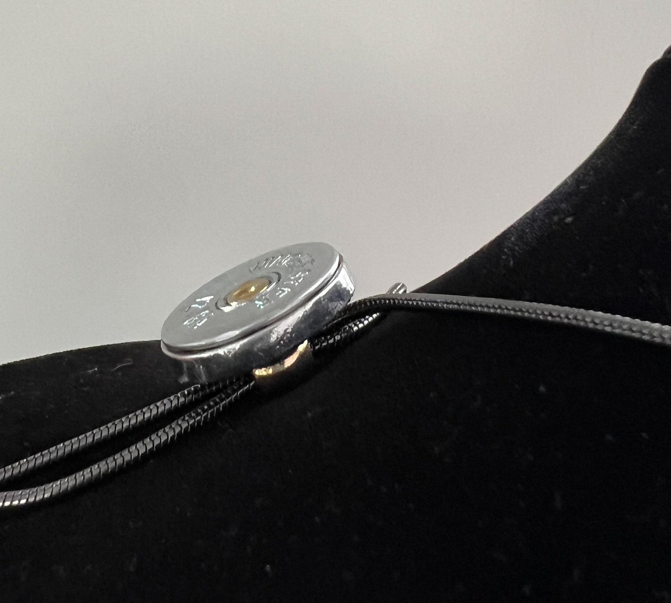 Snake Chain Bolo Tie With Bullet Slides and 22 Caliber Bolo Ends - Etsy