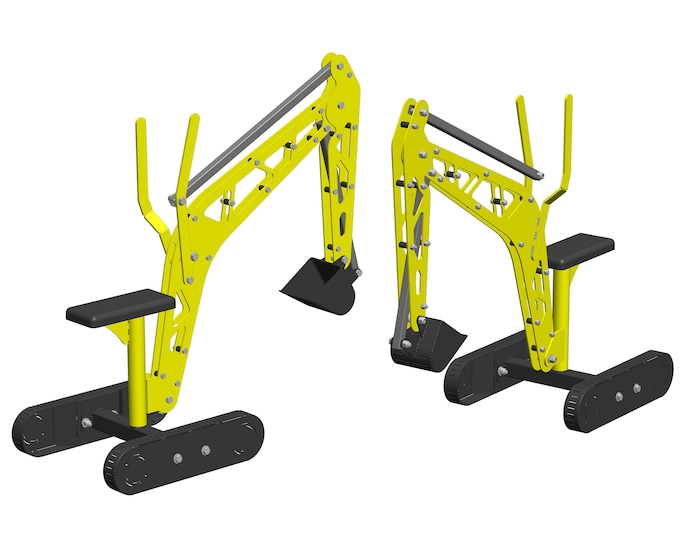 DIY Mini Metal Excavator for Kids - Dxf Files and Drawing - Etsy