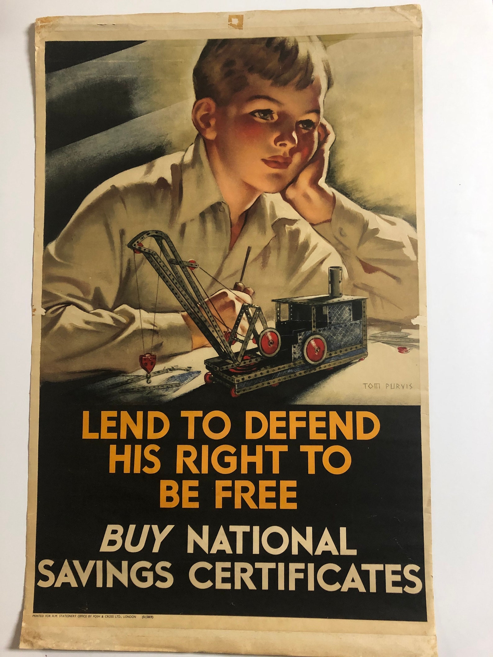 Original British Defense Poster by Tom Purvis - Etsy