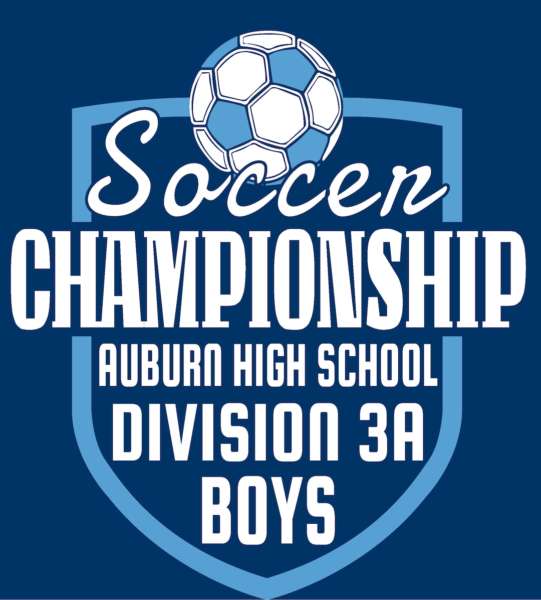 High School Soccer Championship T-shirt Design - Editable SVG, AI, PDF ...