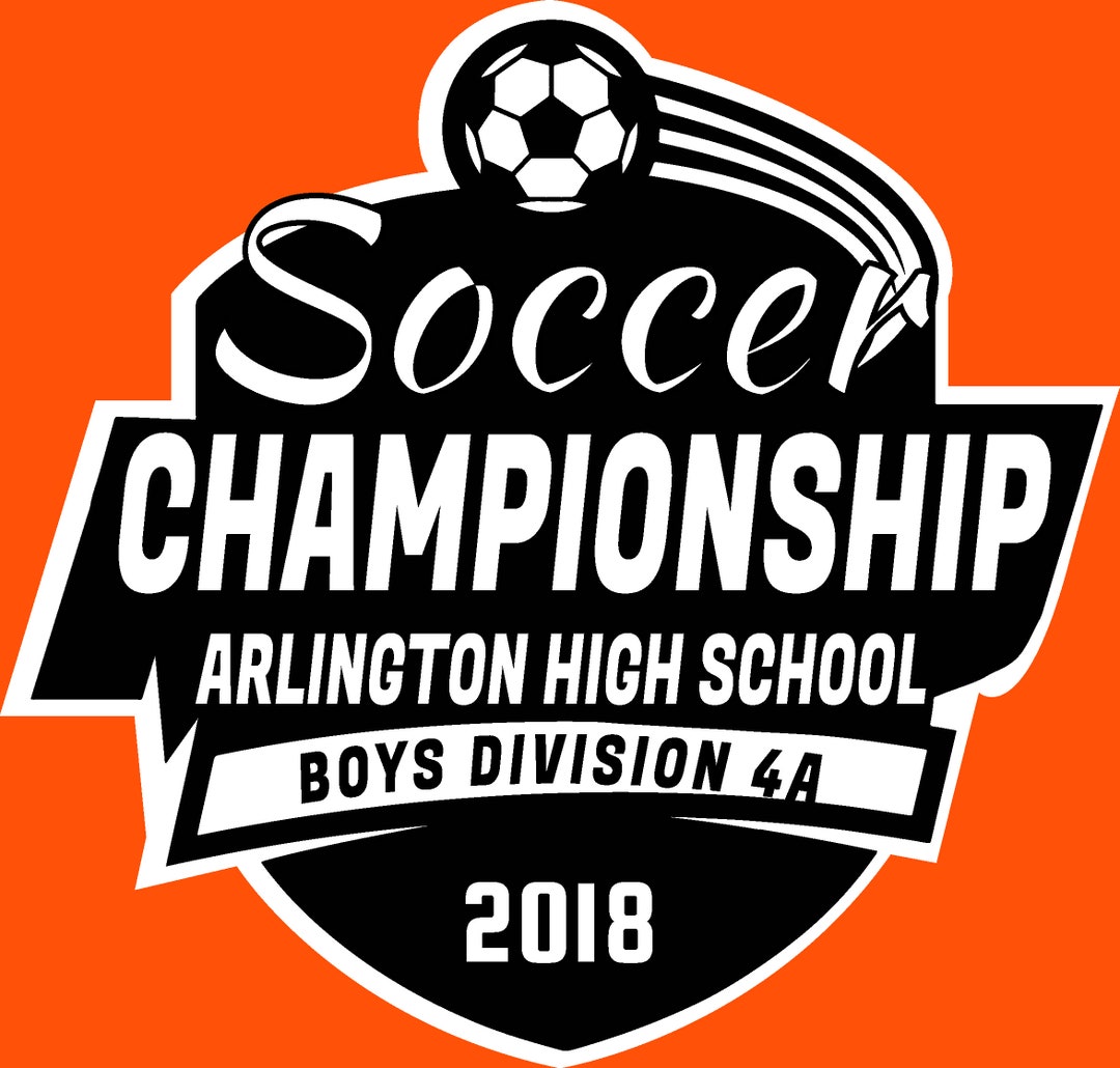 High School Soccer Championship T-shirt Design - Editable SVG, AI, PDF ...