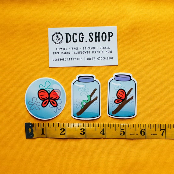 Spongebob Butterfly Inspired Sticker Dcg.shop - Etsy