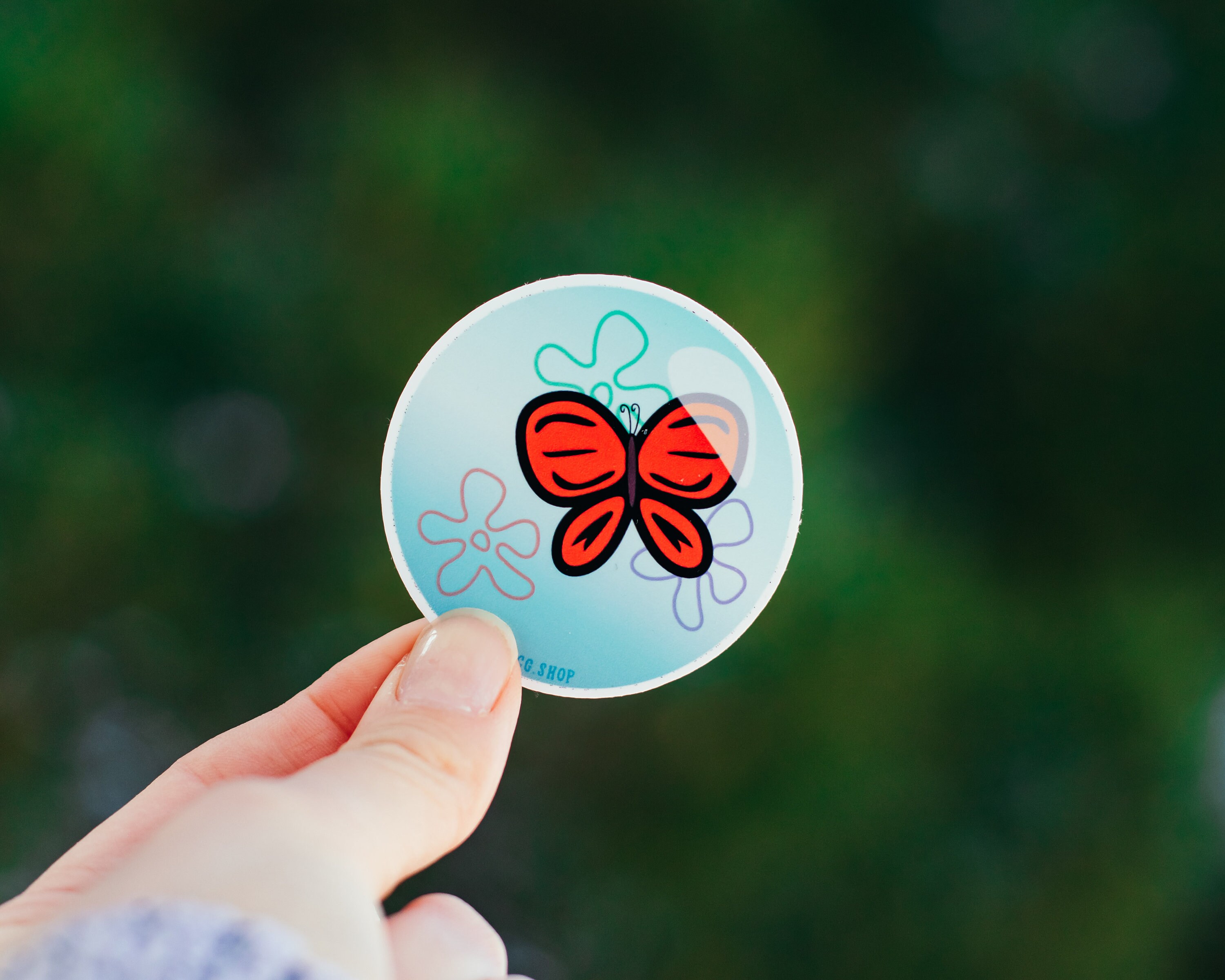 Spongebob Butterfly Inspired Sticker Dcg.shop - Etsy