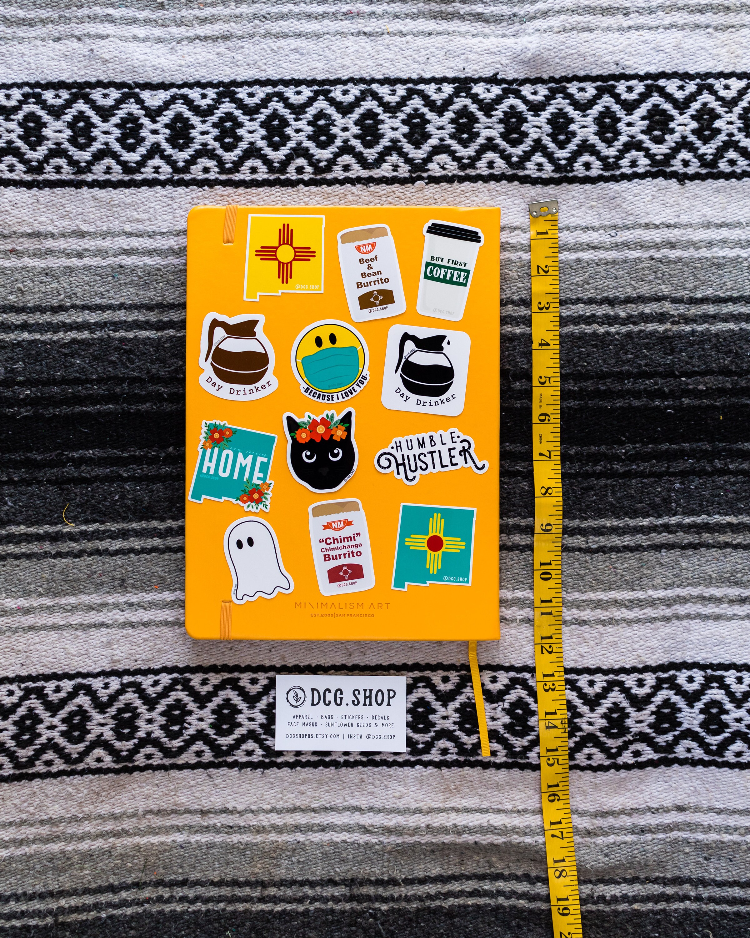 New Mexico Flag State Shape Sticker Dcg.shop | Etsy