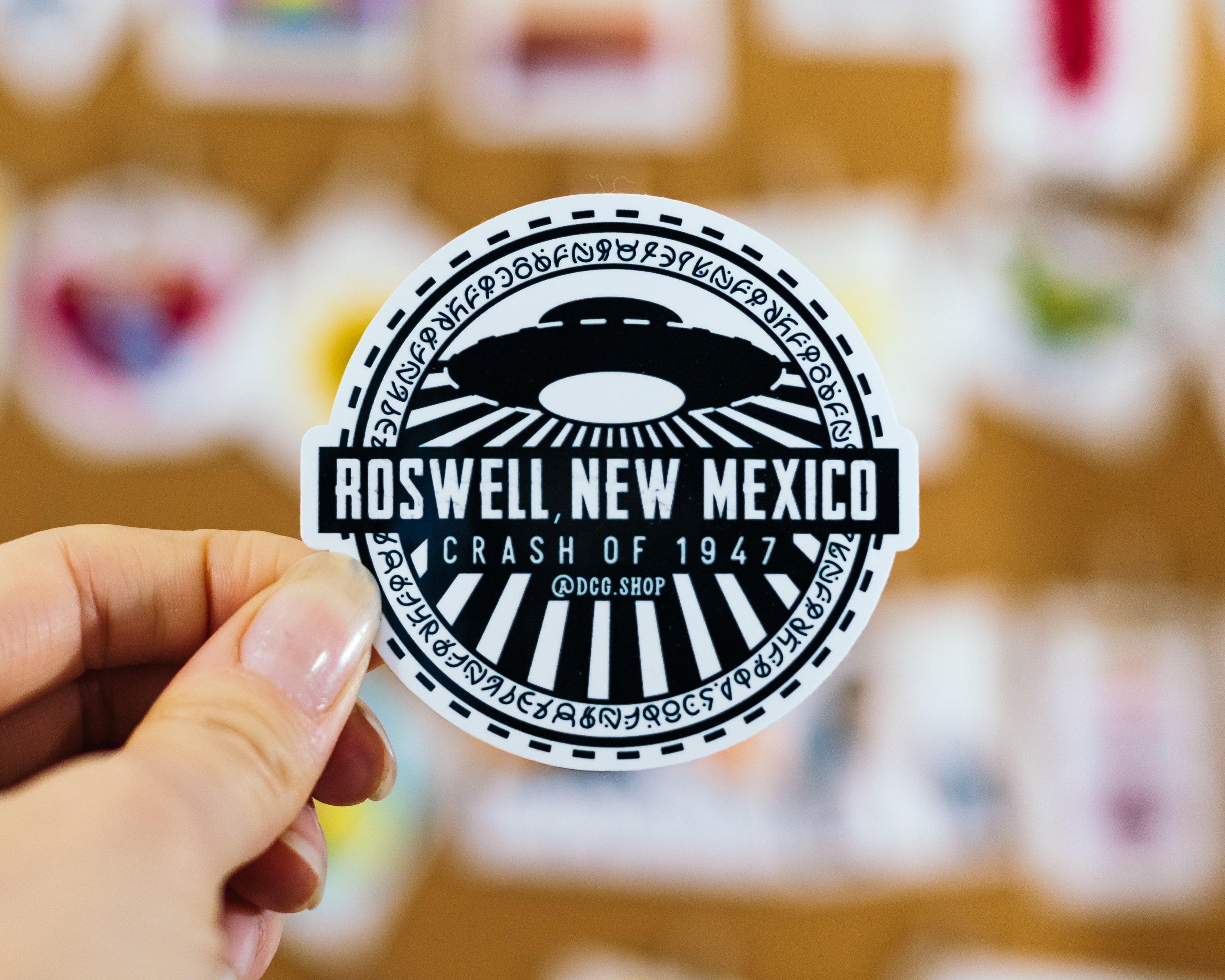 Roswell New Mexico Stickers UFO Spaceship Sticker Dcg.shop | Etsy
