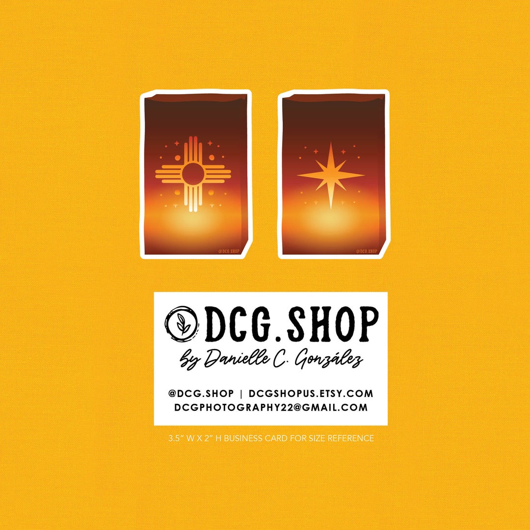 Luminaria Sticker - Farolito Sticker - New Mexico Luminaria Design ...