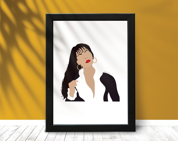 Selena Quintanilla Art Prints - 8x10 or 5x7 - Digital Art Print - Dcg ...
