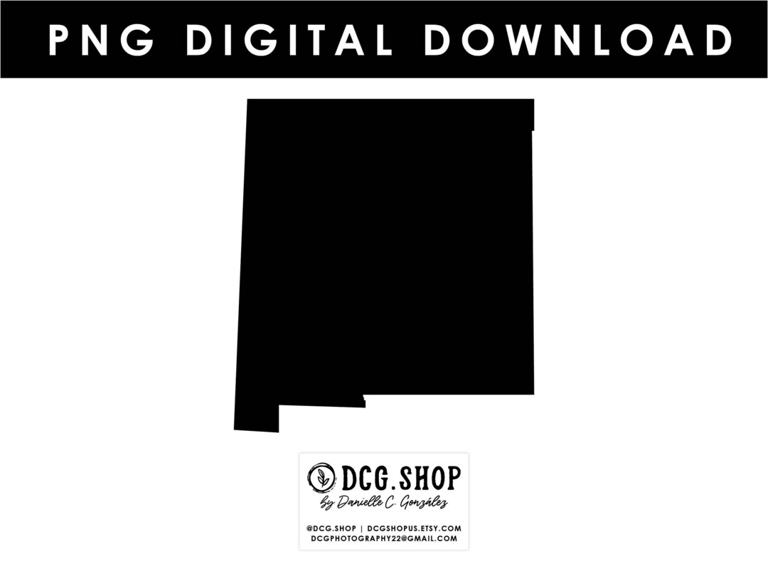 New Mexico Shape PNG Digital Download - Dcg.shop - Etsy