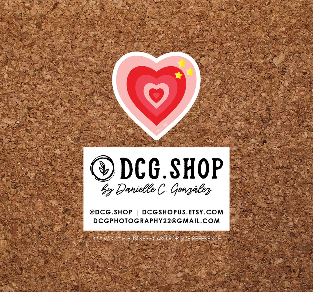 Nostalgia Cartoon Heart Sticker Dcg.shop - Etsy