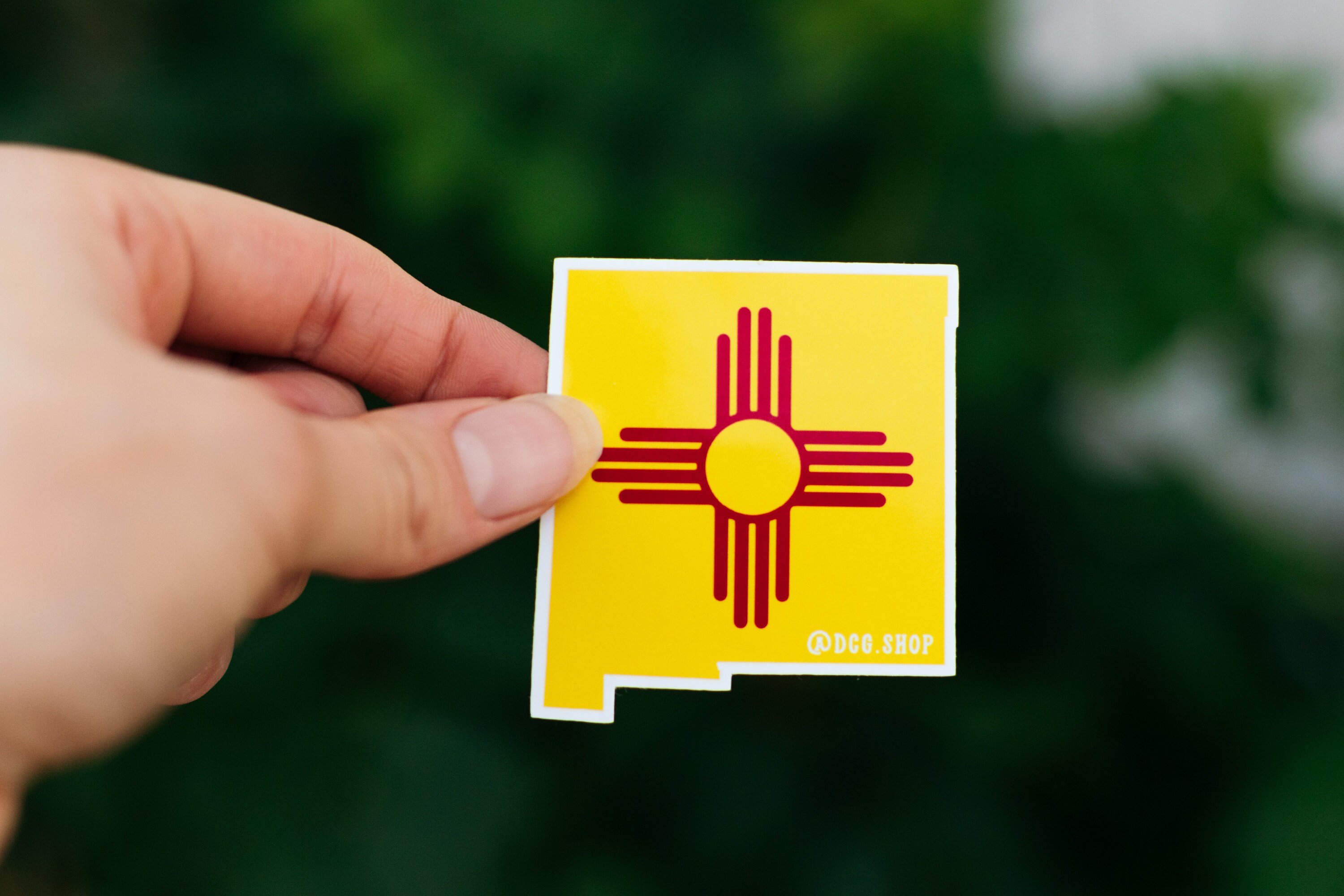 New Mexico Flag State Shape Sticker Dcg.shop | Etsy