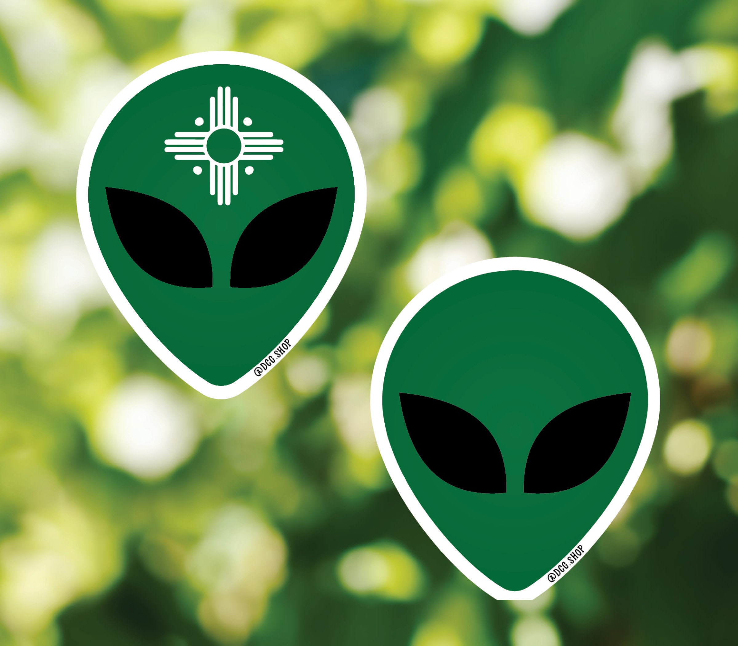 Alien Stickers Alien With Zia Stickers Dcg.shop | Etsy