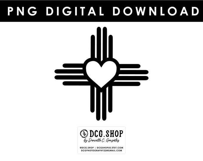 Heart Zia PNG Digital Download - Dcg.shop - Etsy