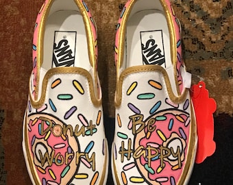 Hand painted vans | Etsy