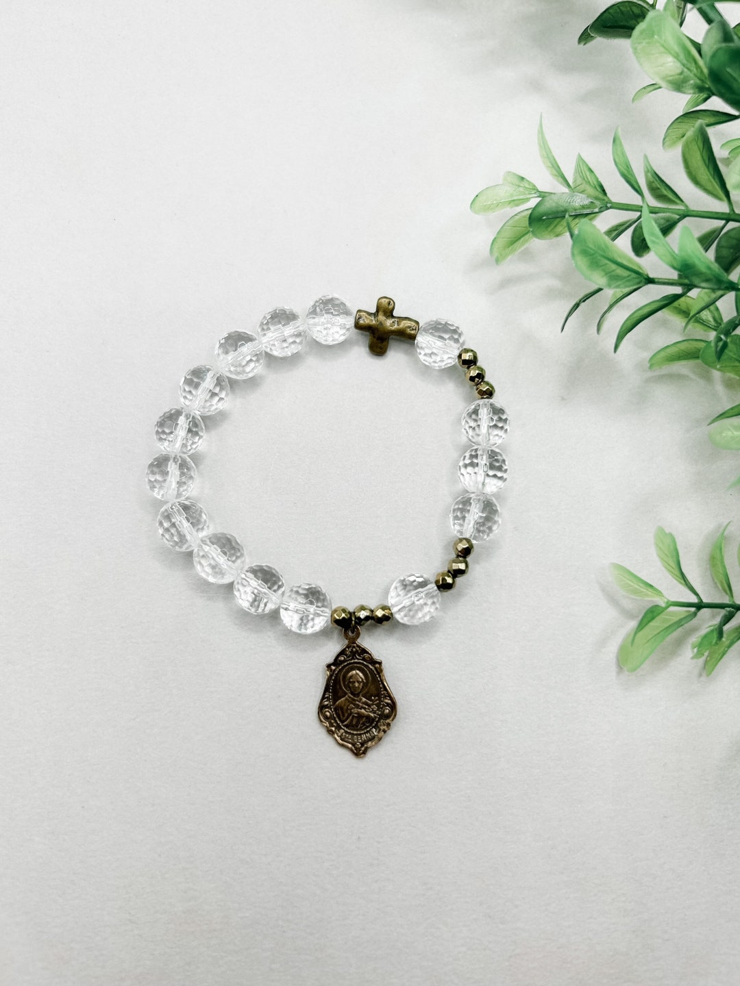 St. Gemma Galgani & Gabriel Possenti Single-decade Rosary Bracelet ...