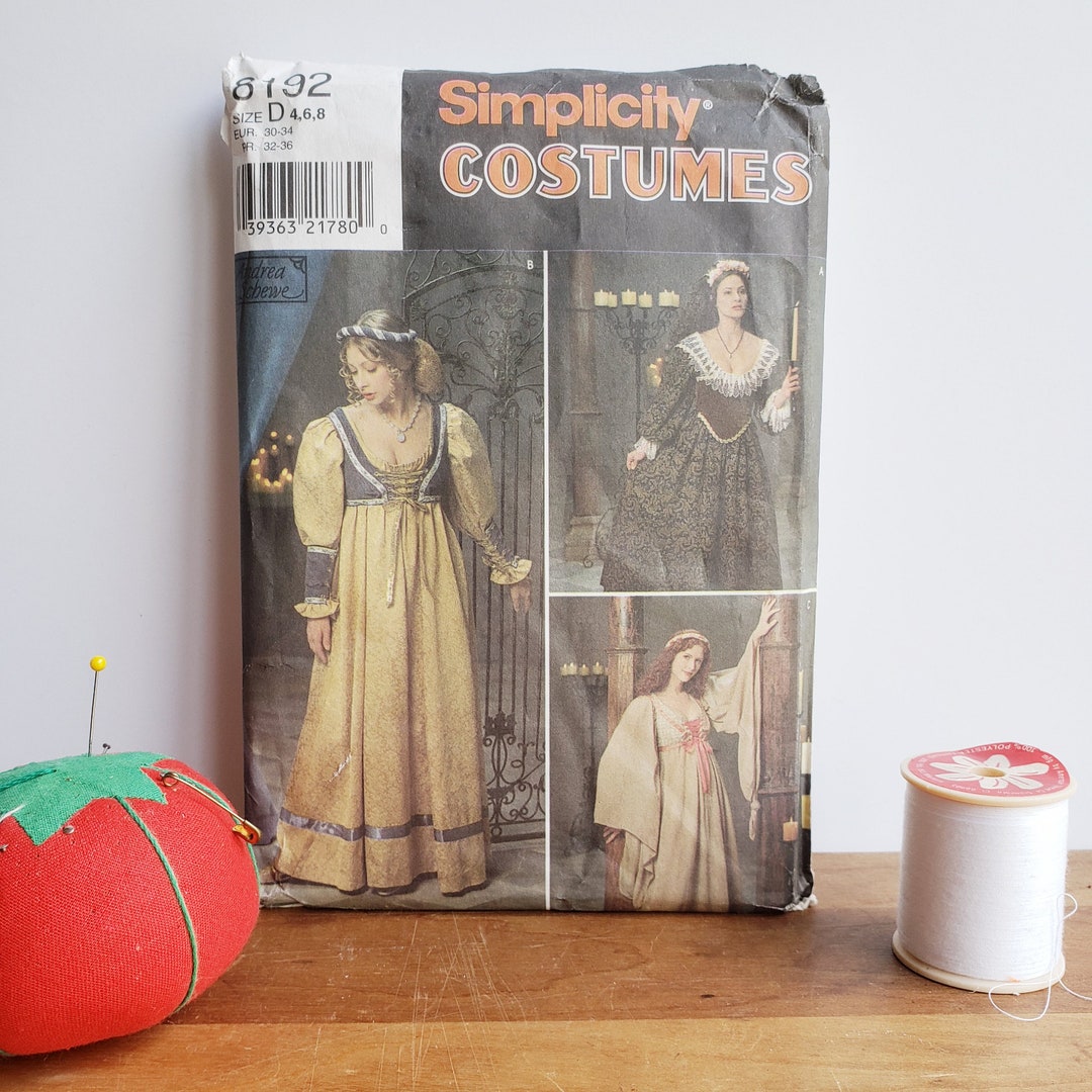 Simplicity 8192 Uncut Sewing Pattern Sz 4 to 8 Medieval - Etsy