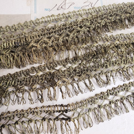 1910s-20s Metallic Bronze Thread Fringe Trim Royal Society | Etsy