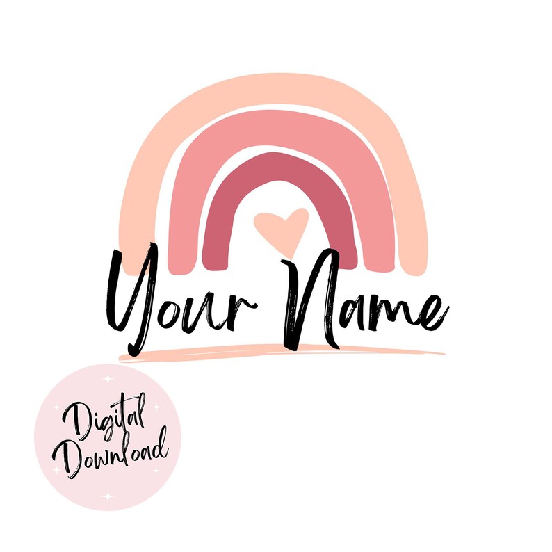 Personalized Little Girl Rainbow Name Digital File, Download, SVG, PNG ...