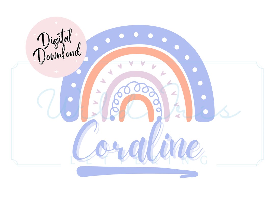 Personalized Rainbow Name SVG, Child, Children, Kids Name, PNG ...