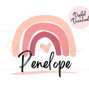 Personalized Little Girl Rainbow Name Digital File, Download, SVG, PNG ...