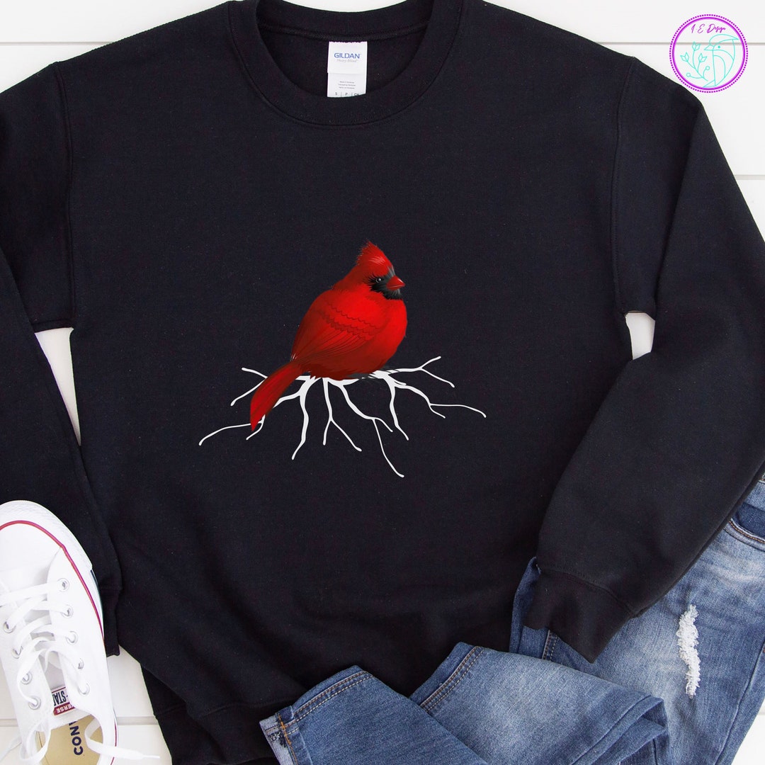 Winter Cardinal Sweatshirt/bird Sweatshirt/christmas Shirt/holiday ...