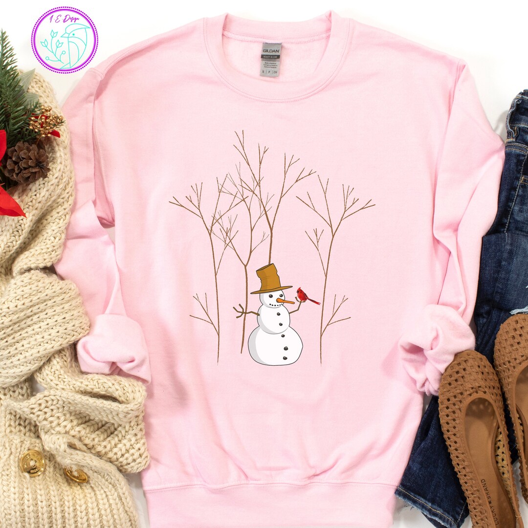 Winter Cardinal Sweatshirt/bird Sweatshirt/christmas Shirt/holiday ...