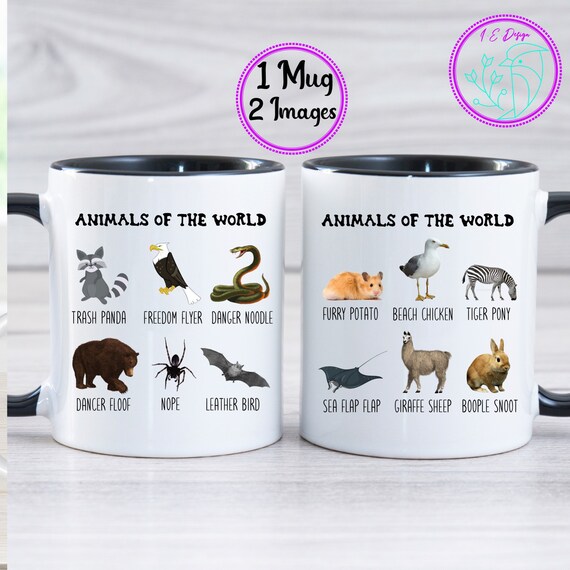 Animals of the World Mug/funny Memes Mug/zoo Keeper/zoology | Etsy