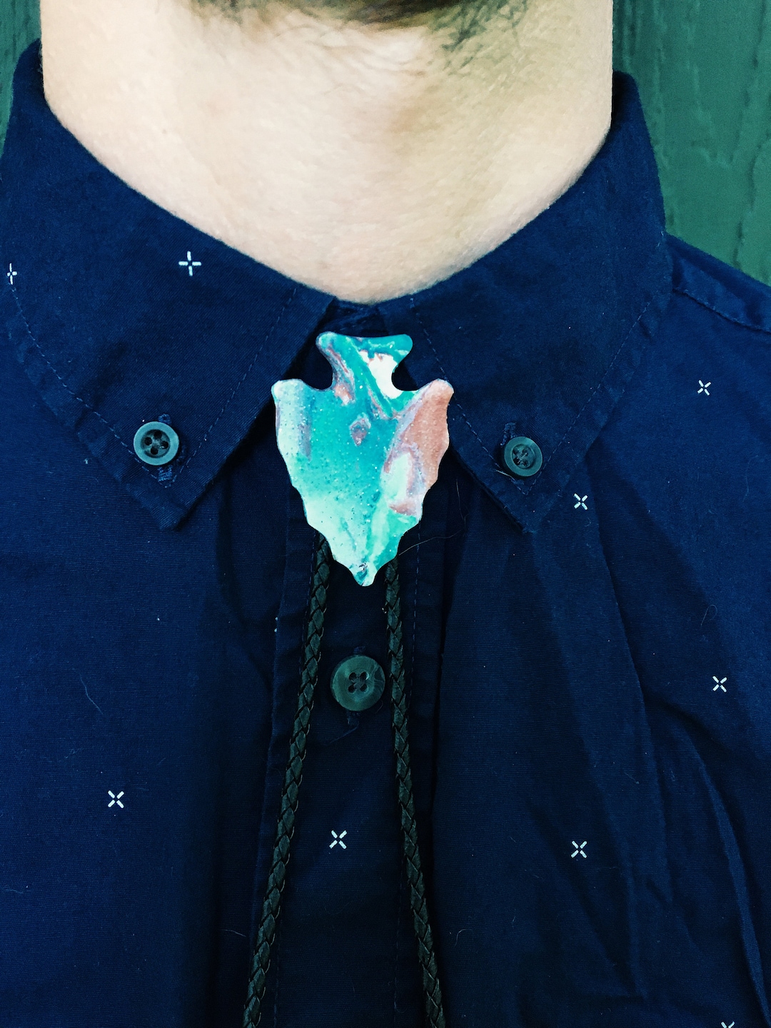 COPPER RIVER Polymer Clay Arrowhead Bolotie - Etsy