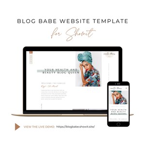 Showit Template for Bloggers, Coaching Template, Photography Website ...