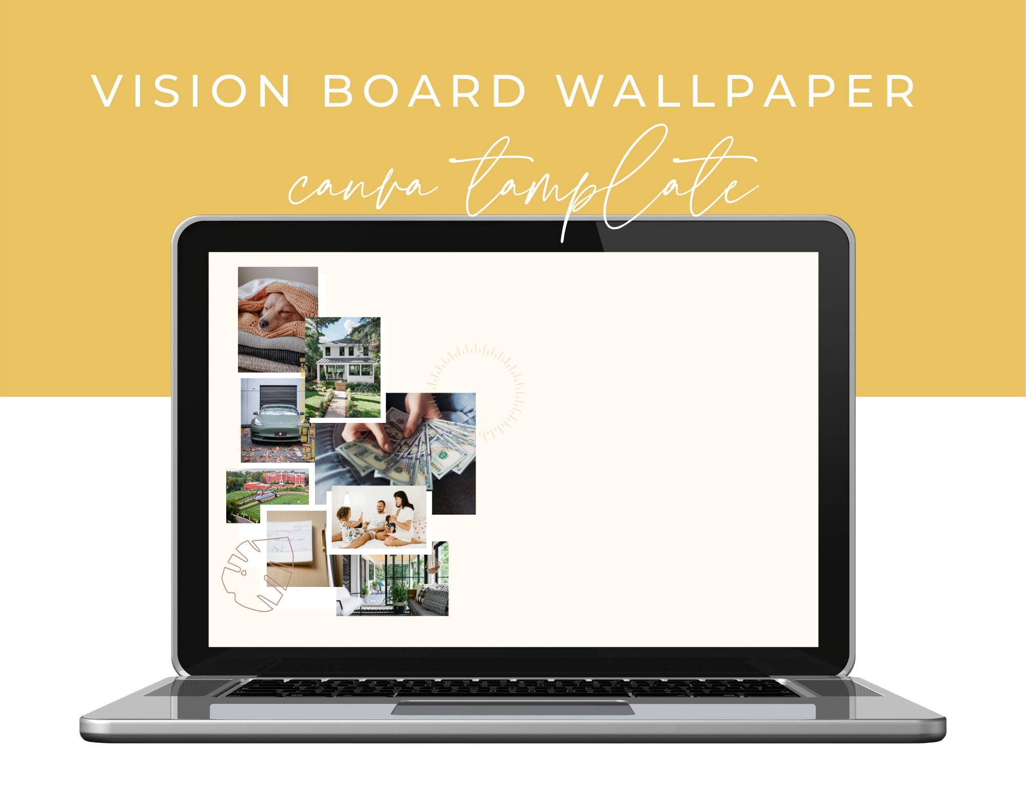 Vision Board Canva Template, Planning Template, Planner, Instant ...