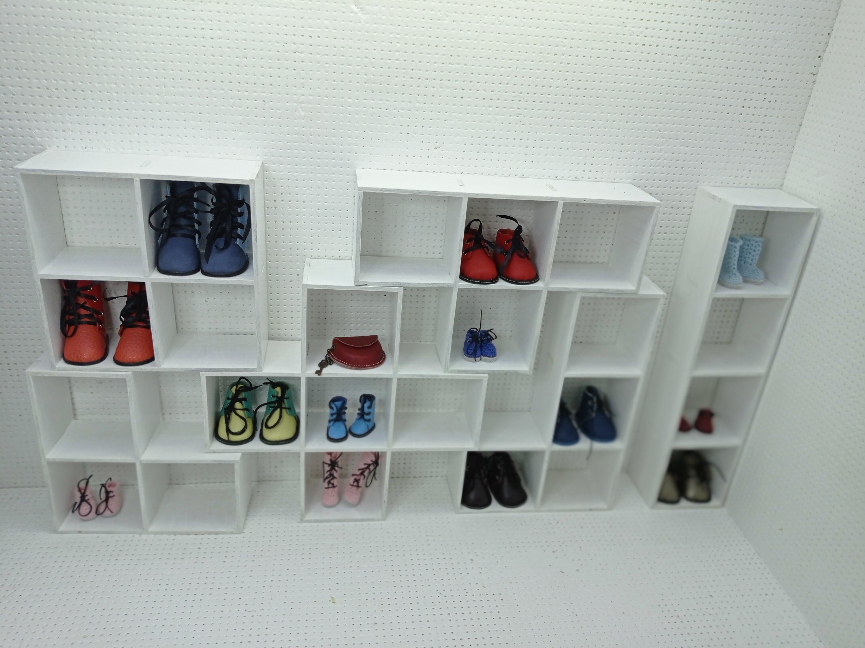 Set of 8 Racks DIY Shelf for Shoes and Clothes for Dolls Blythe ...