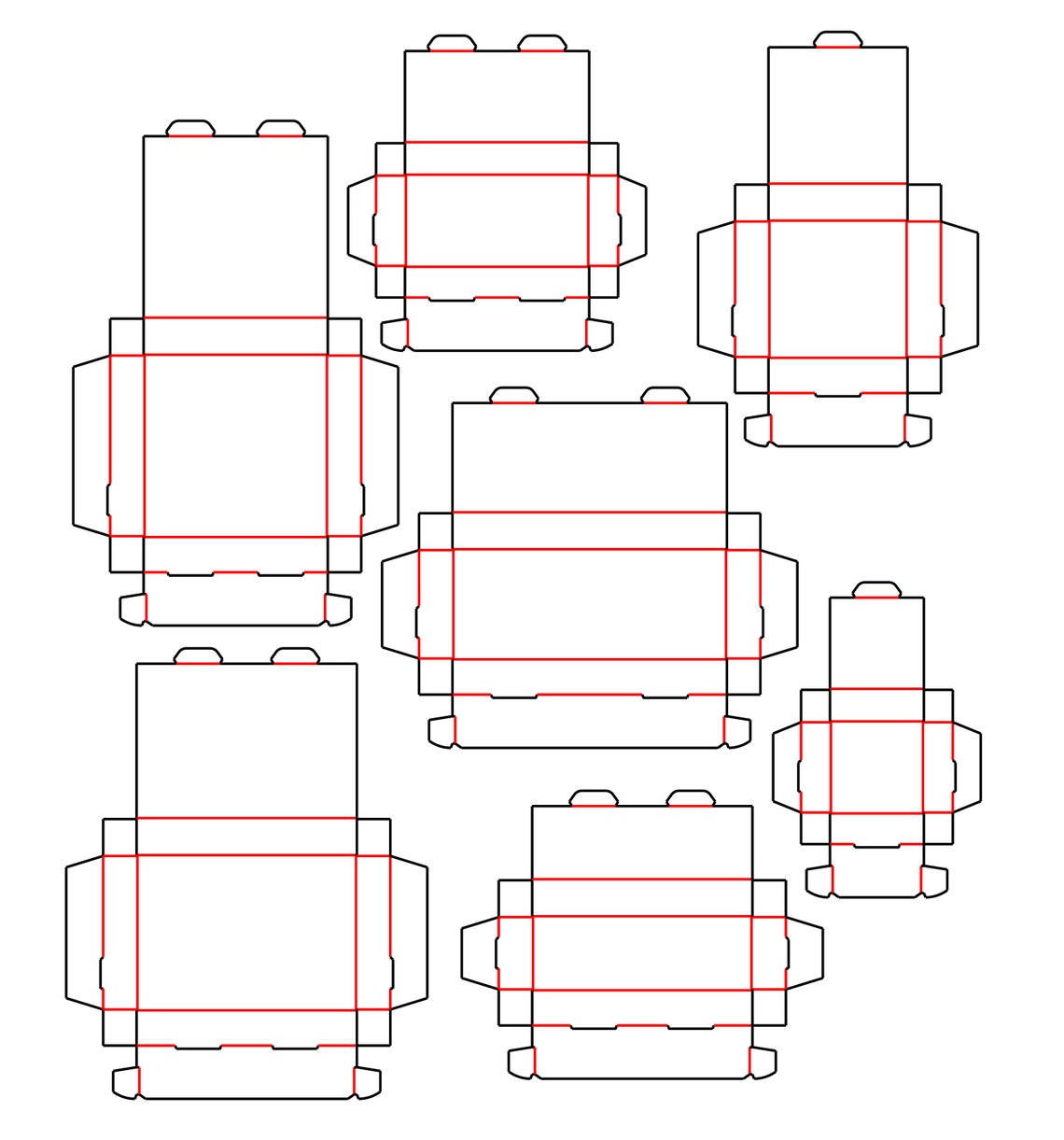 DIY Custom Box Template Cardboard Digital Download - Etsy