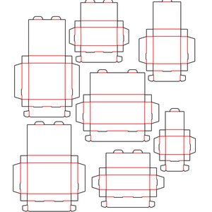 DIY Custom Box Template Cardboard Digital Download - Etsy