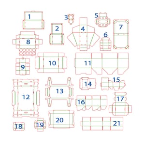 DIY Custom Box Template Cardboard Digital Download - Etsy