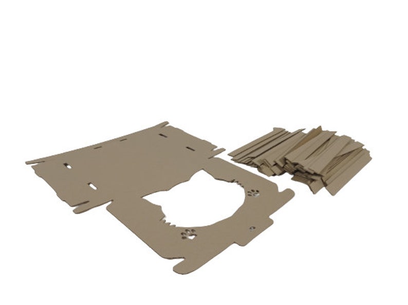 Templates DIY Catbox Scratching Post Toy Pet Cardboard - Etsy