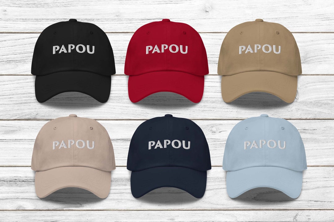 Papou/#1 Papou Hat, Greek Word for Grandfather Embroidered Onto Classic ...