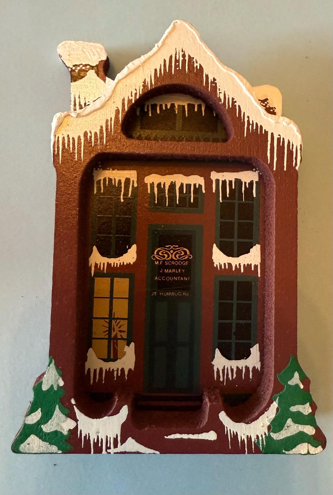 Jacob Marley and Scrooge Shelias Houses Wooden Shelf Sitters Christmas ...