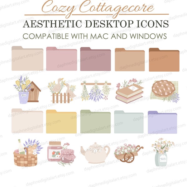 Cottagecore Desktop Icon - Etsy Israel