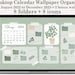 Desktop Wallpaper Organizer Calendar 2022 2023 Mac and - Etsy