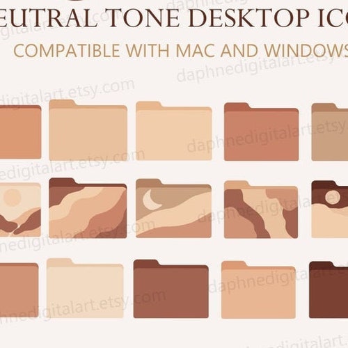 Boho Neutral Desktop Folder Icons for Mac & Windows - Etsy Boho Neutral Desktop Folder Icons for Mac & Windows - Etsy