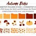 Autumn Fall Desktop Icons boho Desktop Folder Icons MAC | Etsy