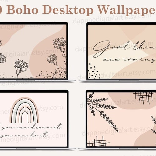Boho Desktop Wallpaper Laptop Wallpaper Macbook Wallpaper | Etsy
