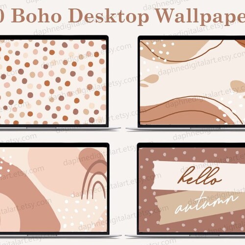 Boho Desktop Wallpaper Autumn Laptop Wallpaper Macbook - Etsy