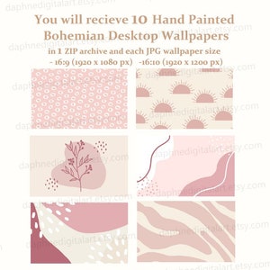 Boho Desktop Wallpaper , Laptop Wallpaper , MacBook Wallpaper , Warm ...