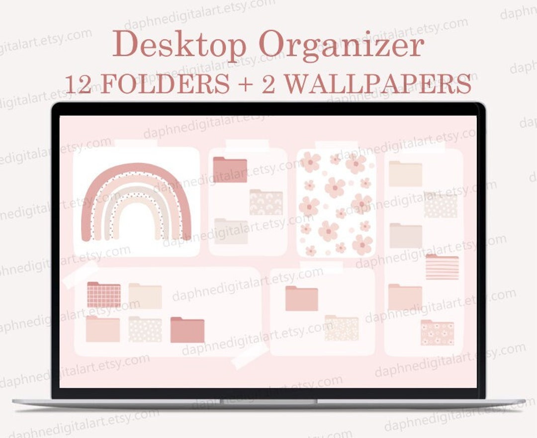 Neutral Desktop Organizer , Desktop Wallpaper Boho - Study, Work ...
