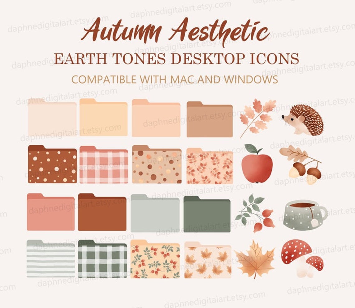 Desktop Icons Fall , Desktop Wallpaper Organizer Autumn , Mac Windows ...