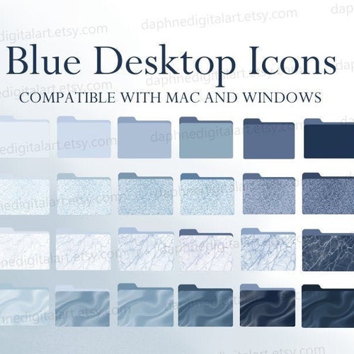 Dreamy Aesthetic Desktop Folder Icon Pack for Windows MAC - Etsy