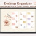 Spring Desktop Folder Icons, Floral Desktop Organizer Wallpaper, Cute ...