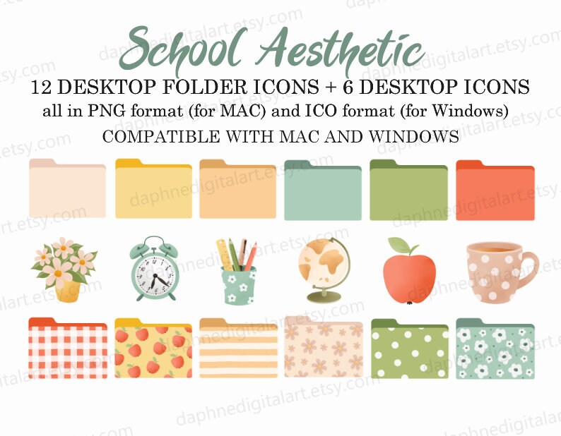 WORK SCHOOL Desktop Wallpaper Desktop Wallpaper Organizer - Etsy