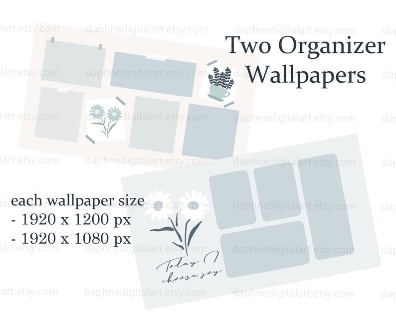 Desktop Wallpaper Organizer Mac Windows Organizer Mac and | Etsy