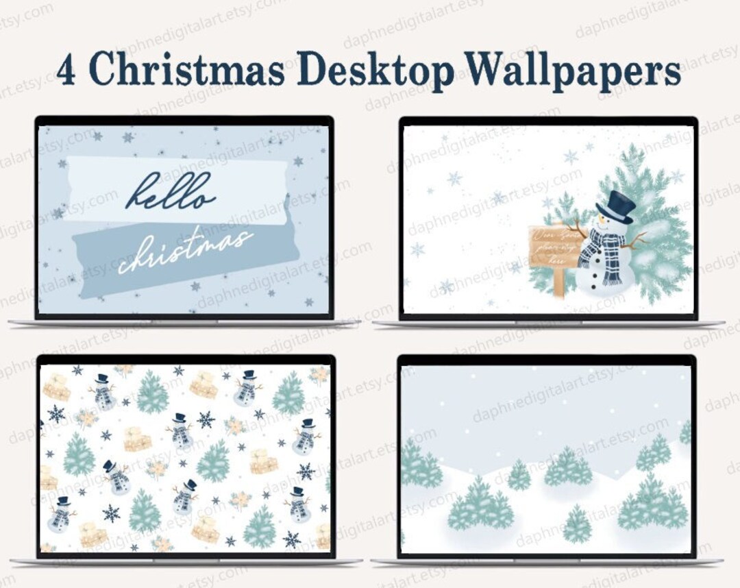 Christmas Desktop Wallpaper, Laptop Wallpaper, MacBook Wallpaper, Warm ...